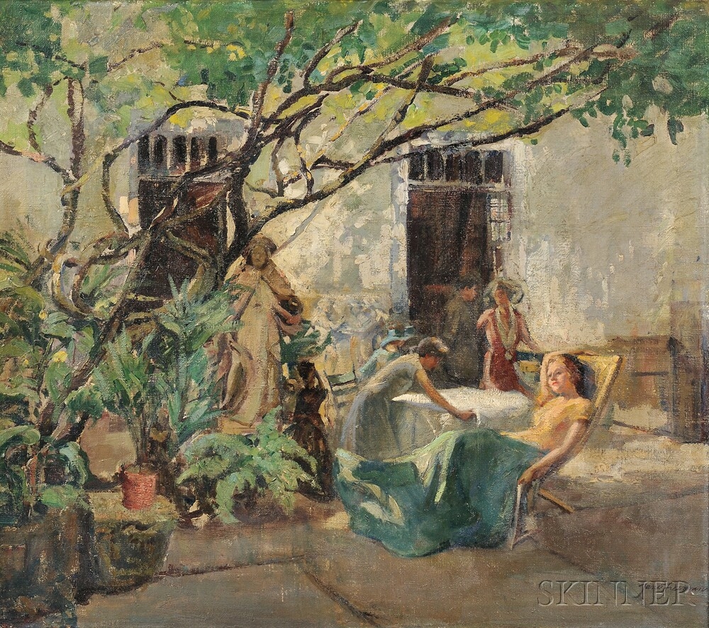 Jane Freeman | Patio in Southern France | MutualArt