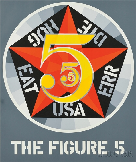 Robert Indiana | The Figure Five, 1963, from the portfolio Decade ...