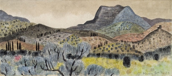 Herbert Breiter | Mediterranean hills (1982) | MutualArt