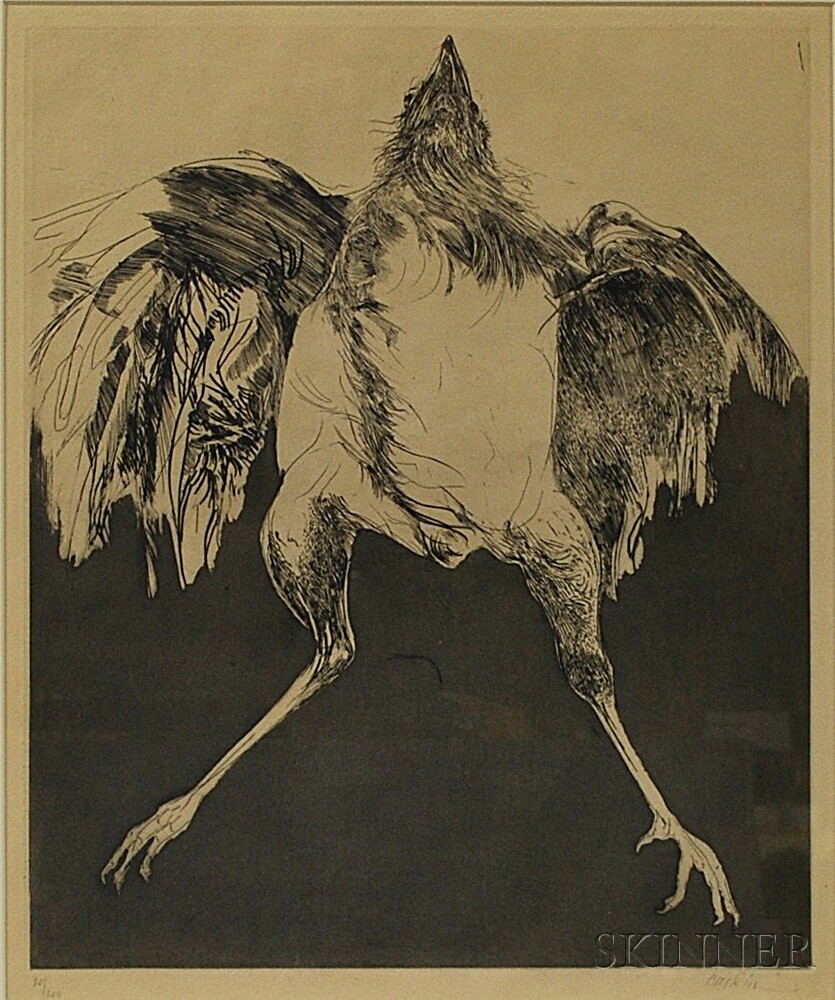 Leonard Baskin | Untitled (Bird) | MutualArt