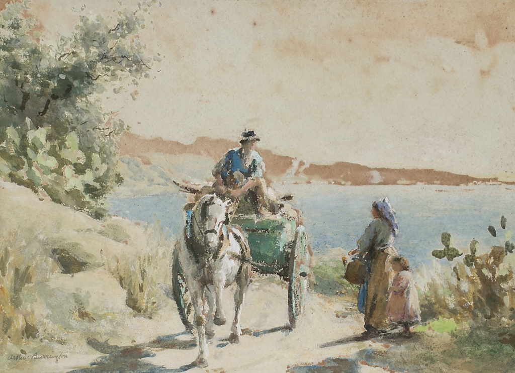 Arthur Burrington | Country House and Costumbrista scene | MutualArt