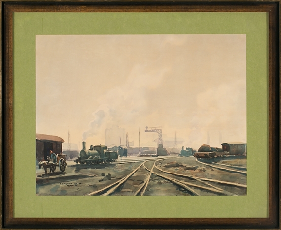 Ceferino Olivé | Estación (1943) | MutualArt