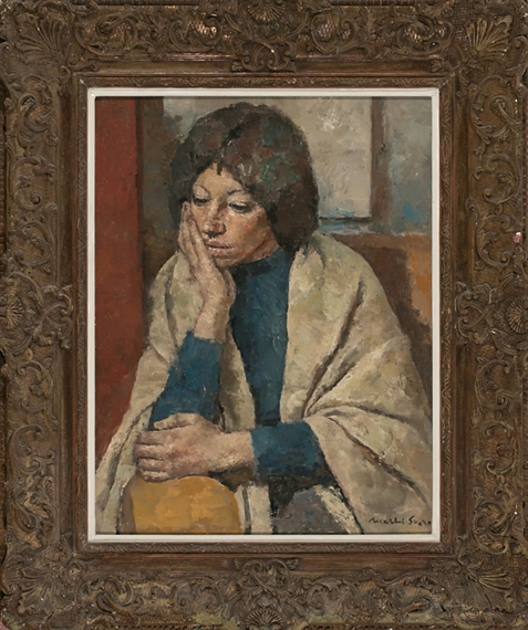 Josep Maria Mallol Suazo | Una joven | MutualArt