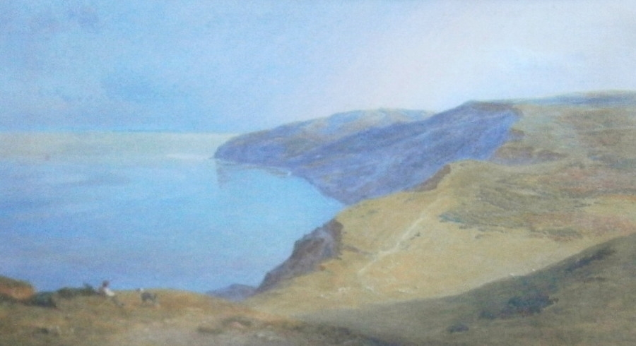 Henry George Hine | Durlestone Head Dorset (1888) | MutualArt