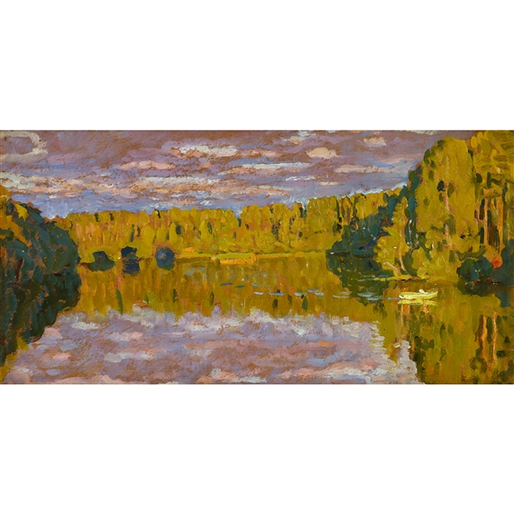 Sergei Tkachev | An Evening on the Lake (1995) | MutualArt