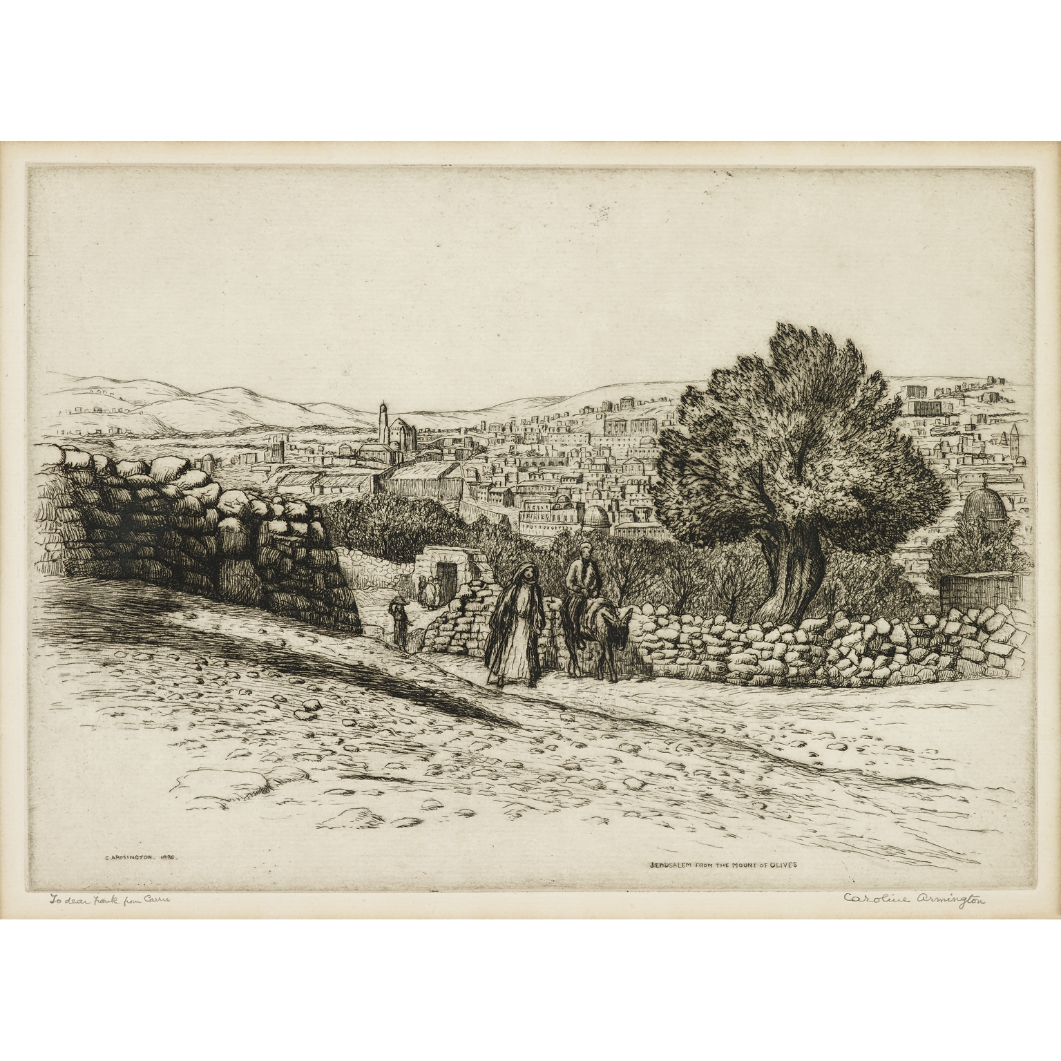 Caroline Helena Armington | 10 Works: Jerusalem from the Mount of ...