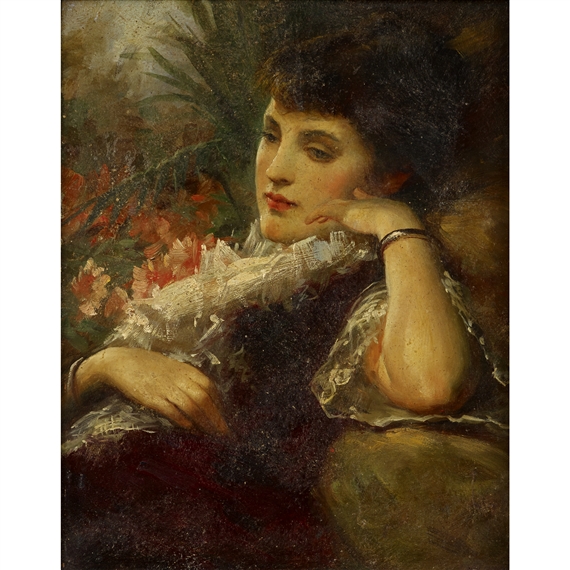 Alexander Mark Rossi | Portrait of a Young Beauty | MutualArt