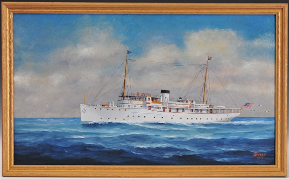 Joseph Selby | Ship Portrait of the Mascotte (1935) | MutualArt