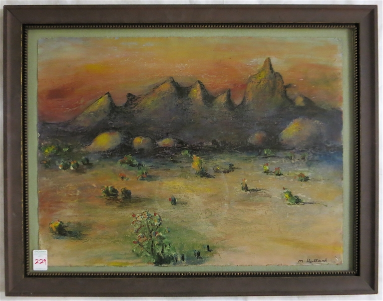 Nigel Hallard | Desert landscape | MutualArt