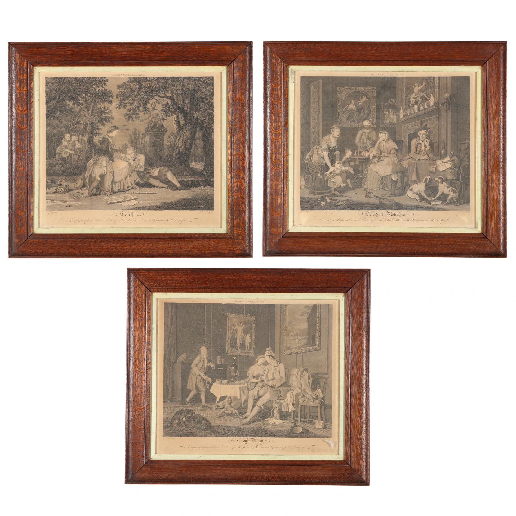 John Collet | Three Engraved Plates from Modern Love | MutualArt