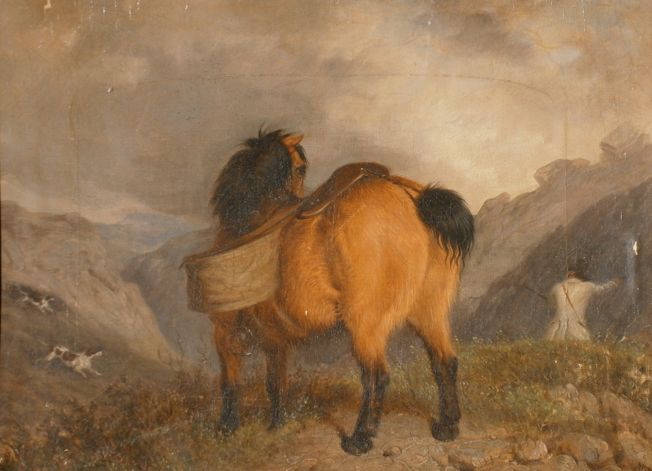 Martin Theodore Ward | Game Keeper with dogs and pony | MutualArt