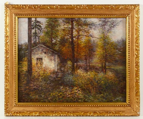 H. Hauser | Landscape with cabin | MutualArt