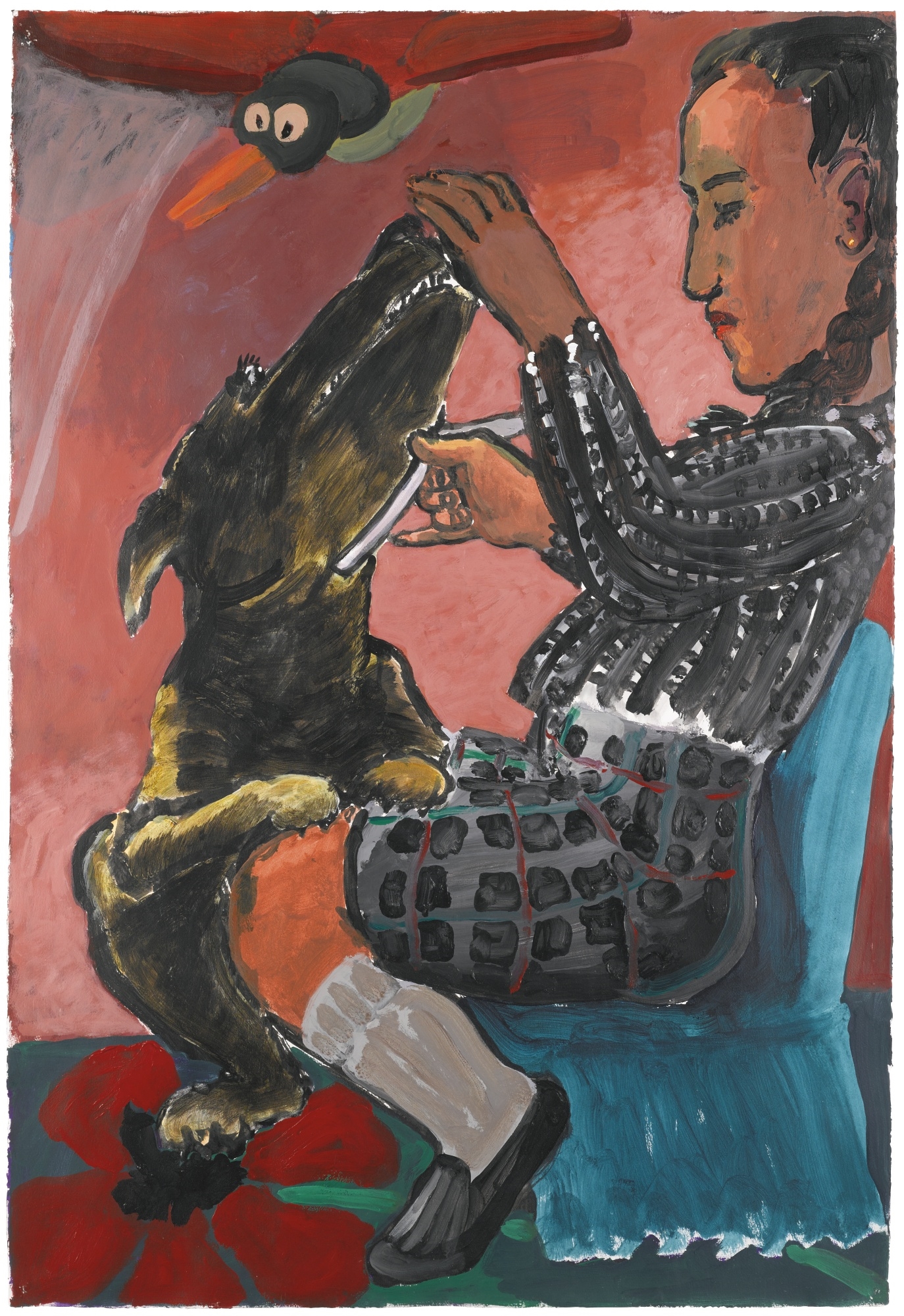 Paula Rego | UNTITLED (GIRL SHAVING A DOG) (1986) | MutualArt