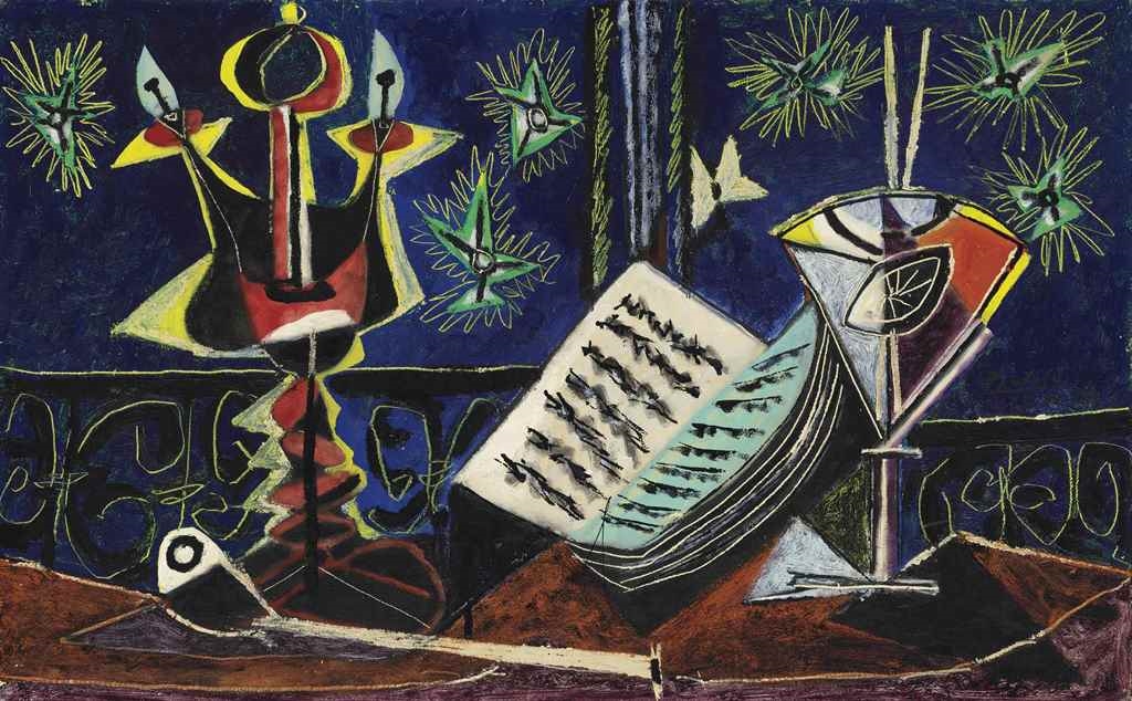 Pablo Picasso | Nature morte au chandelier (1937) | MutualArt