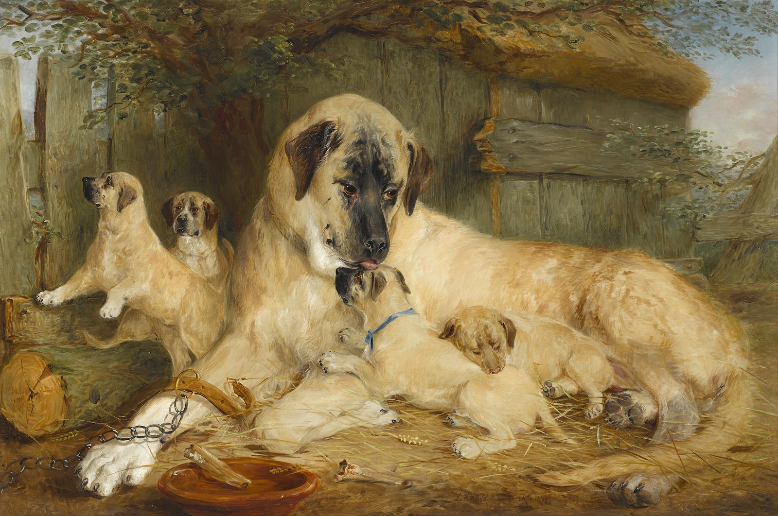 Edwin Frederick Holt | The Proud Mother (1872) | MutualArt