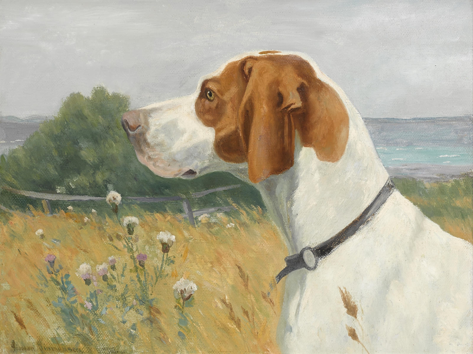 Simon Simonsen | Head of a Pointer | MutualArt