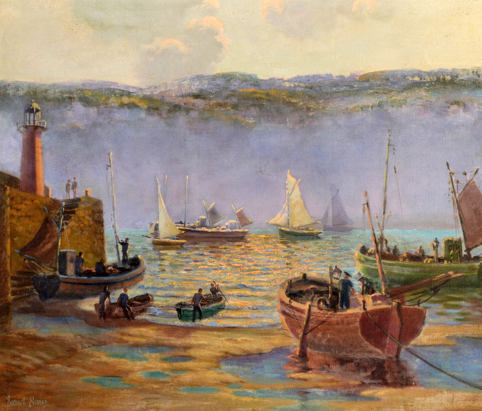 Bernard Ninnes | Misty Harbour | MutualArt