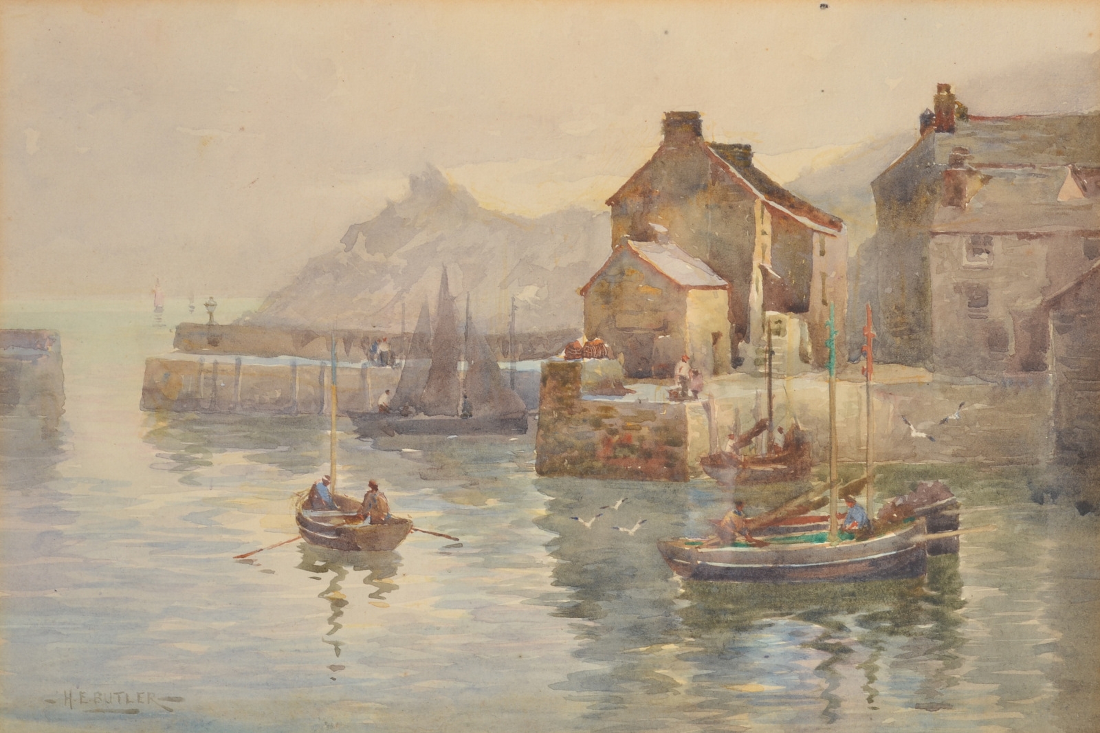 Herbert Edward Butler | Polperro Harbour | MutualArt