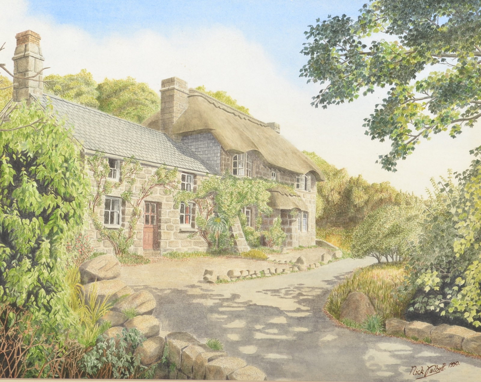 Nick Talbott | Penberth Cove Cottages (1990) | MutualArt