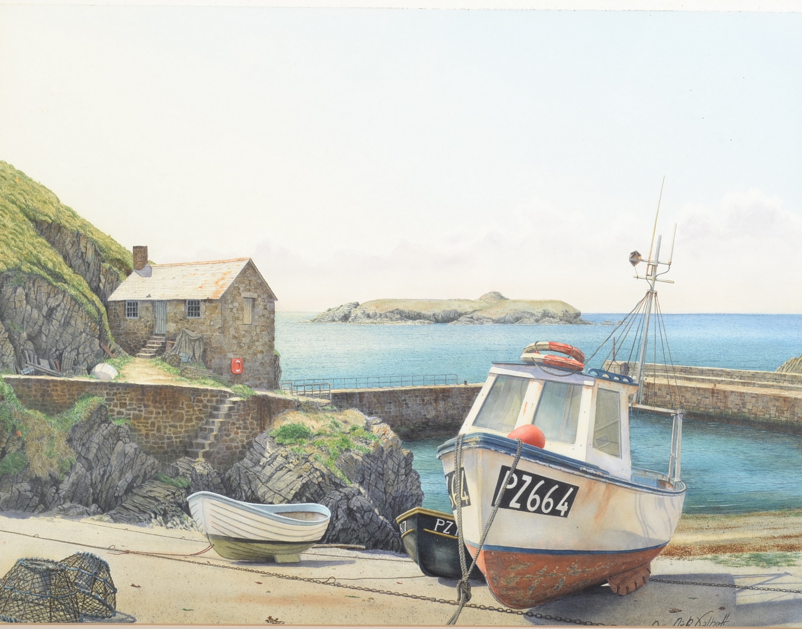 Nick Talbott | Boats at Mullion Harbour | MutualArt