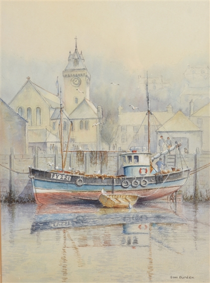 Sam Burden | Fowey Fishing Boat | MutualArt