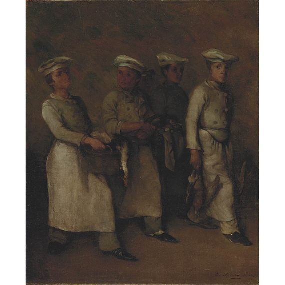 Théodule Augustin Ribot | The Young Chefs (1860) | MutualArt