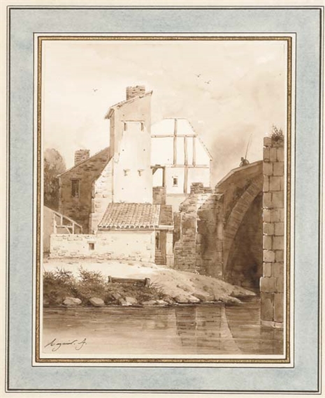 Auguste Jacques Regnier | Vue d'un moulin | MutualArt
