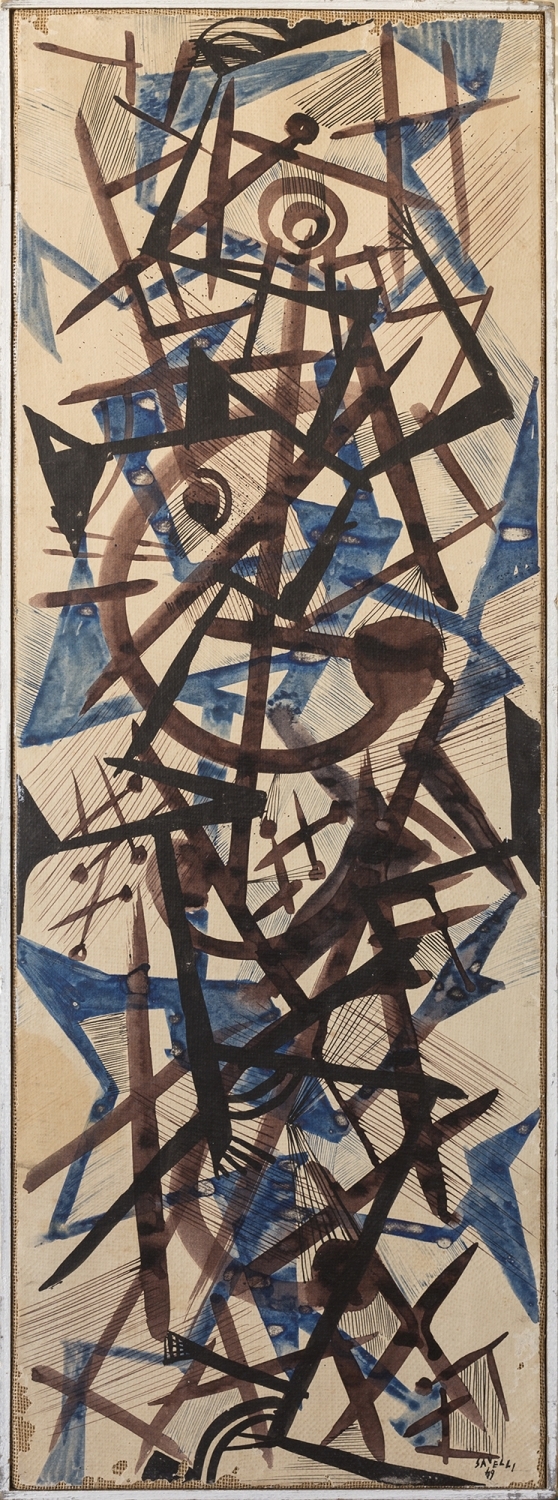 Angelo Savelli | Disegno colorato (1949) | MutualArt