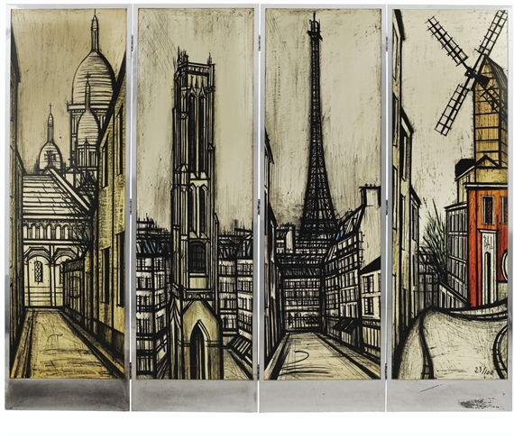 Bernard Buffet | 4 Works: Paravent (1967) | MutualArt