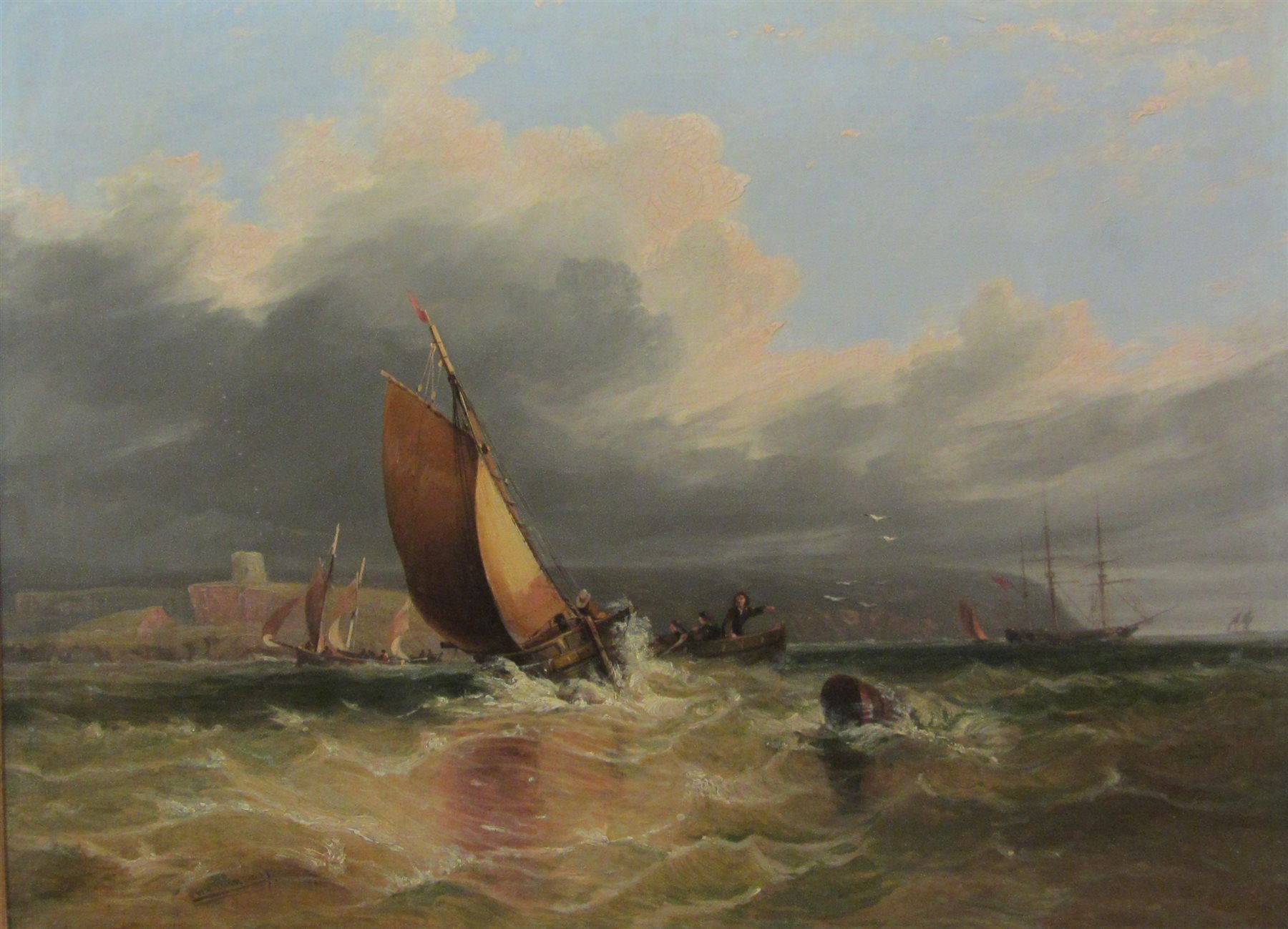 J.W. Williams | Shipping off the Coast (1842) | MutualArt