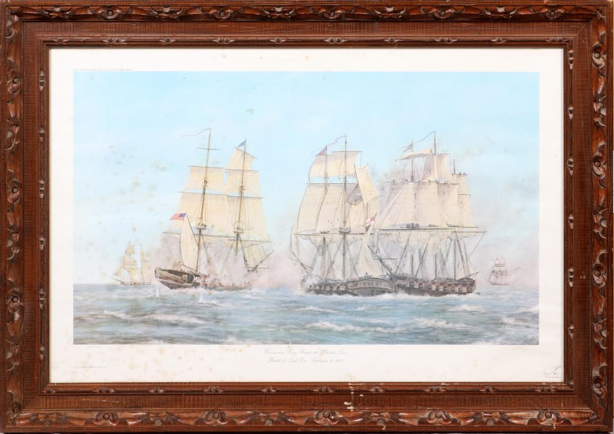 Jim Clary | COMMODORE PERRY BREAKS THE BRITISH LINE (1975) | MutualArt