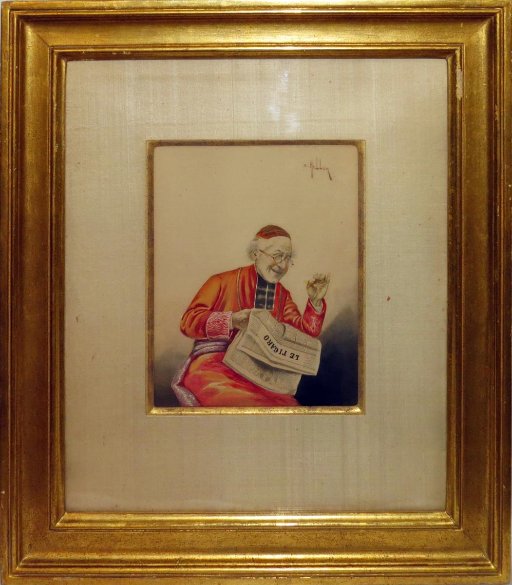 E. Heller | CARDINAL READING (Circa 1900) | MutualArt