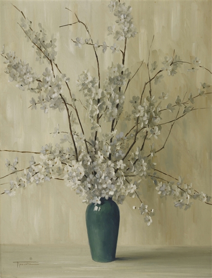 Elizabeth Rouviere | FLEURS DE POMMIERS | MutualArt