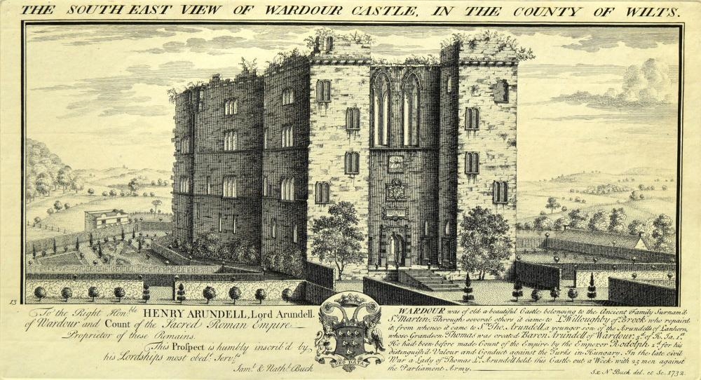Samuel Buck | The South East View of Wardour Castle in the County of ...