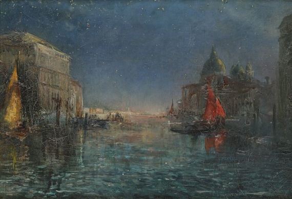Pinckney Marcius-Simons | Venice at night | MutualArt