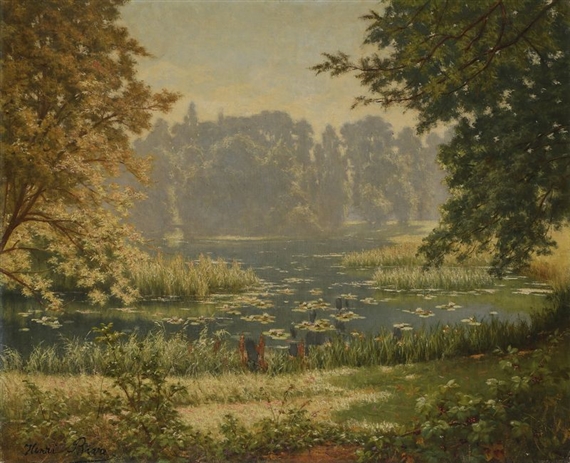 Henri Biva | The lily pond | MutualArt