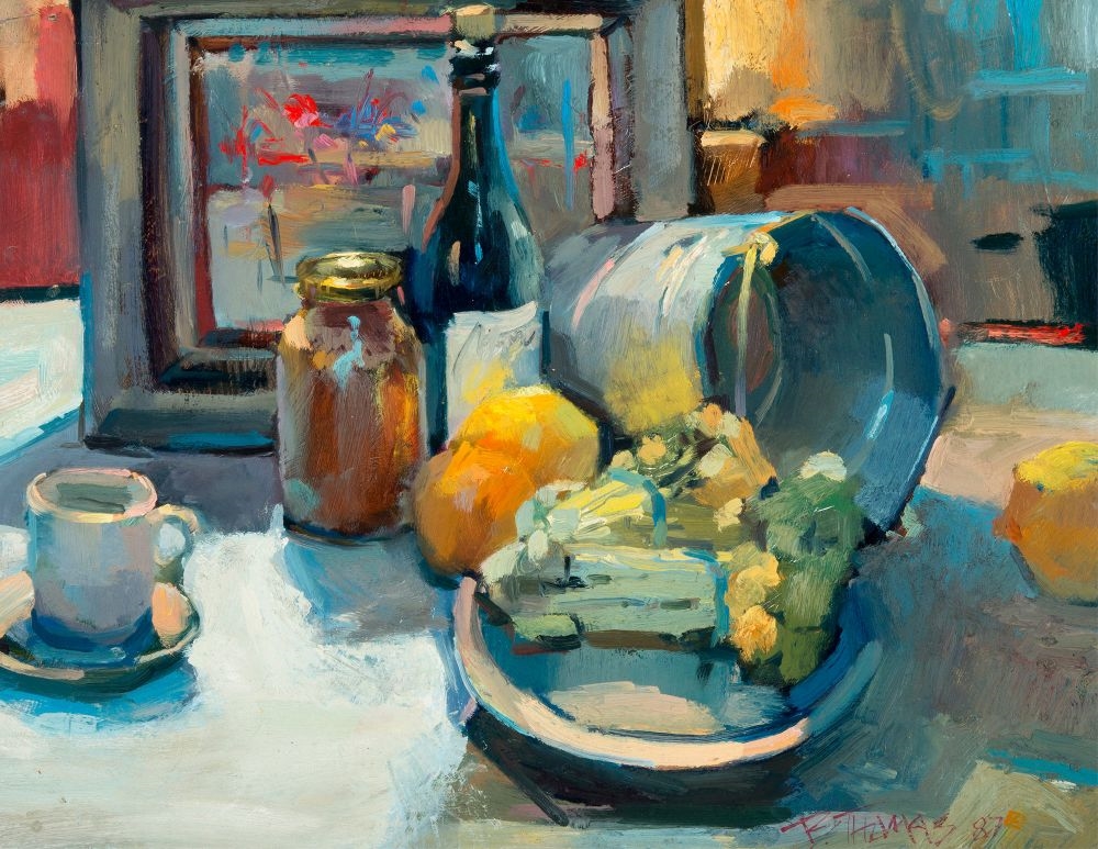 Barry Thomas | Still Life With Broccoli | MutualArt