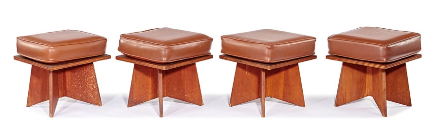 Frank Lloyd Wright | 2 works, End tables (Circa 1965) | MutualArt