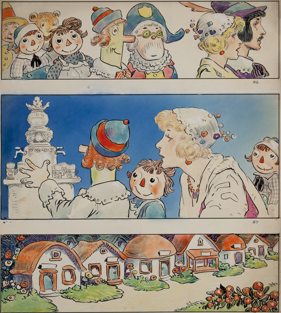 Johnny Gruelle | Illustration board for Raggedy Ann's Magical Wishes ...