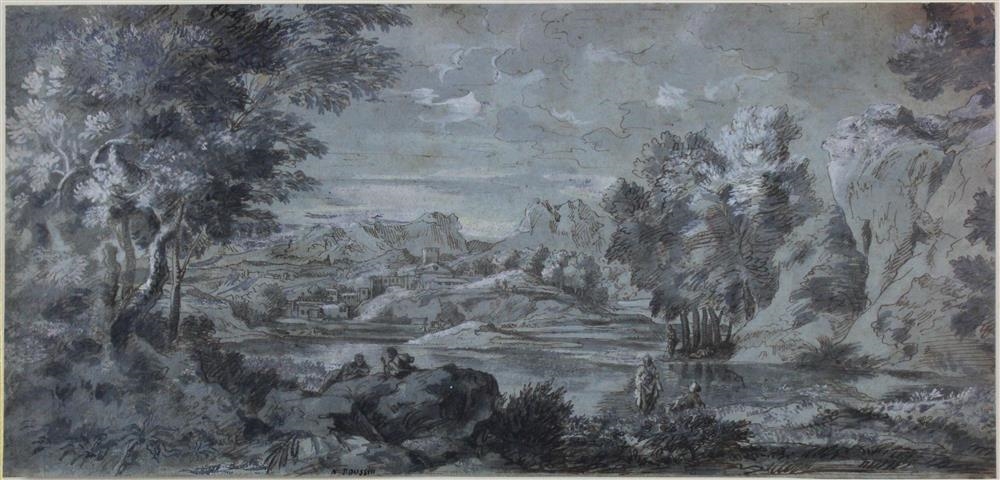 Nicolas Poussin | CLASSICAL LANDSCAPE WITH FIGURES | MutualArt