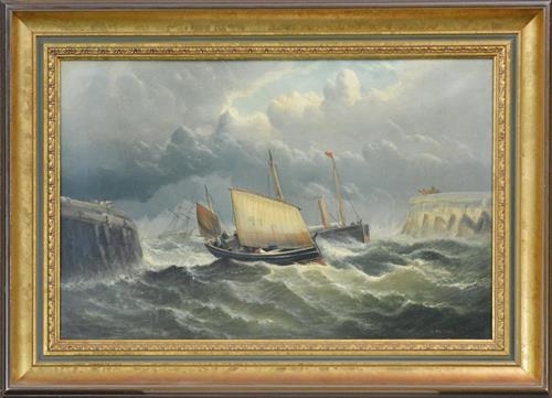 William Broome | Ships On A Stormy Sea | MutualArt