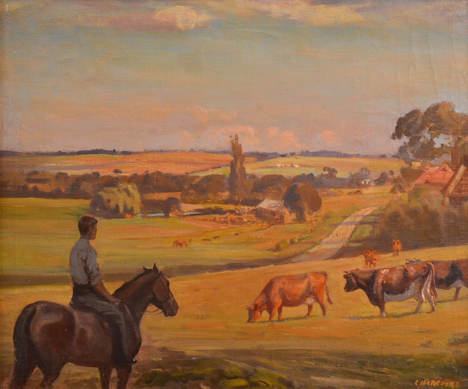Clewin Harcourt | ROUNDING UP THE HERD | MutualArt
