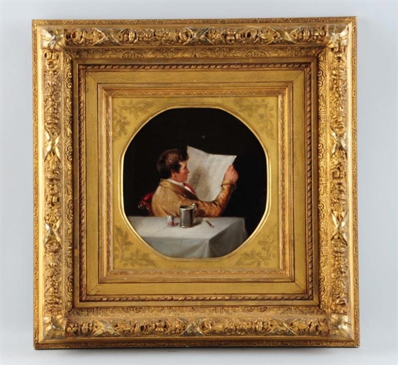 James H. Cafferty | A Quiet Time (1871) | MutualArt