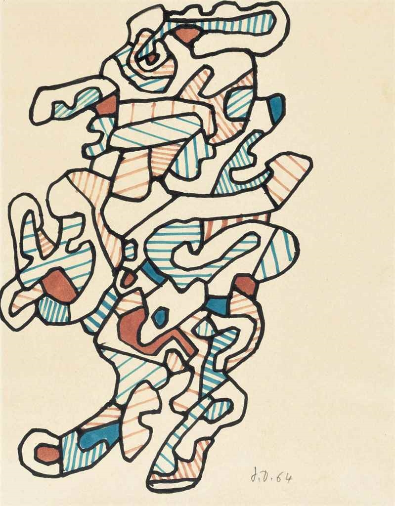 Jean Dubuffet | Trois Bédouins (1948) | MutualArt