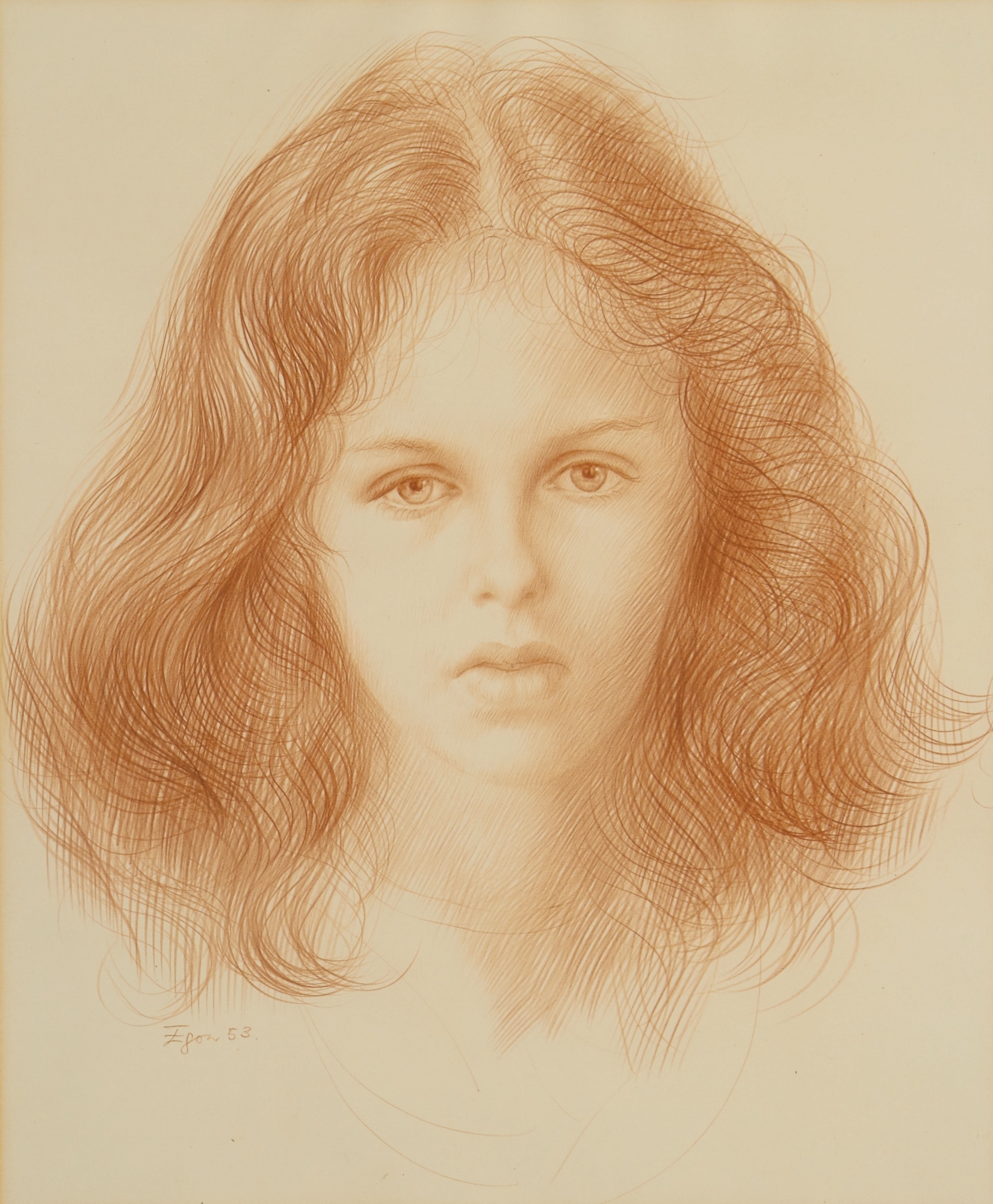 Nicholas Egon | PORTRAIT OF LADY EMMA CAVENDISH (1953) | MutualArt