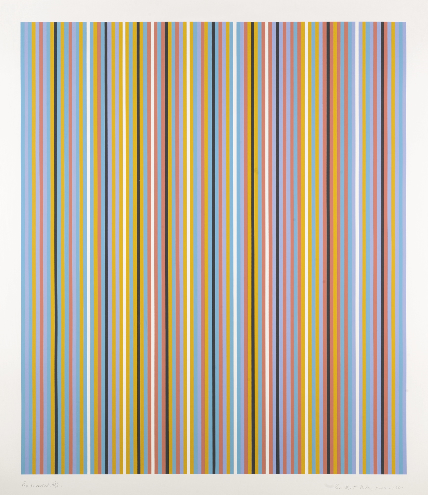 Bridget Riley | RA (INVERTED) (SCHUBERT 69) (2009) | MutualArt