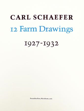 Carl Schaefer | 12 Farm Drawings (1927) | MutualArt