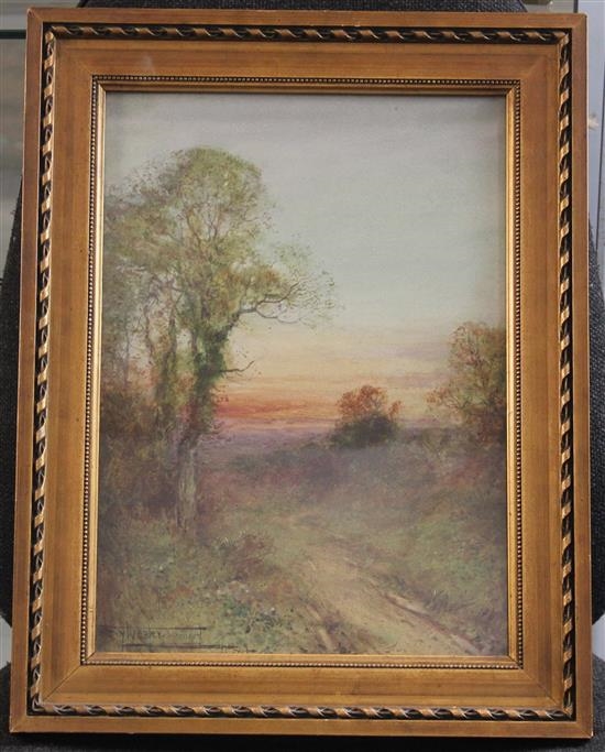 Henry John Sylvester Stannard | Landscape at sunset | MutualArt