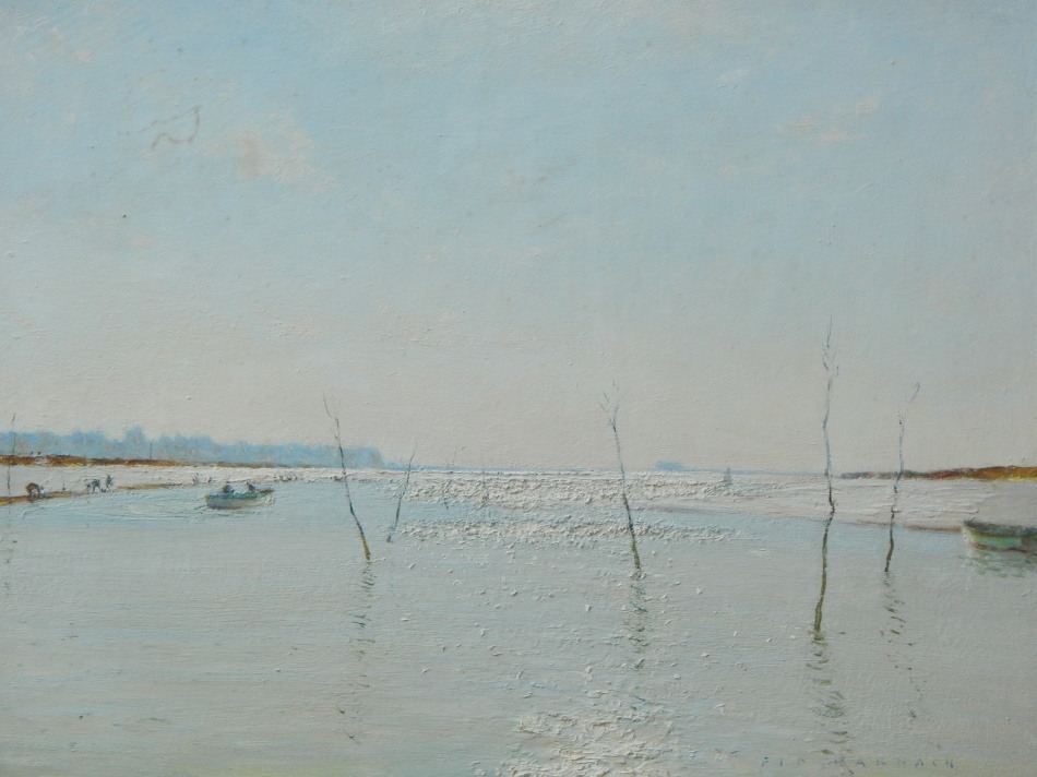 Frederick Bertrand Harnack | Oyster laying A Summer Morning | MutualArt