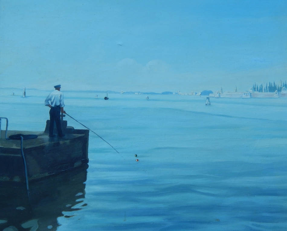 Guy Marson | Fishing From the Harbour | MutualArt